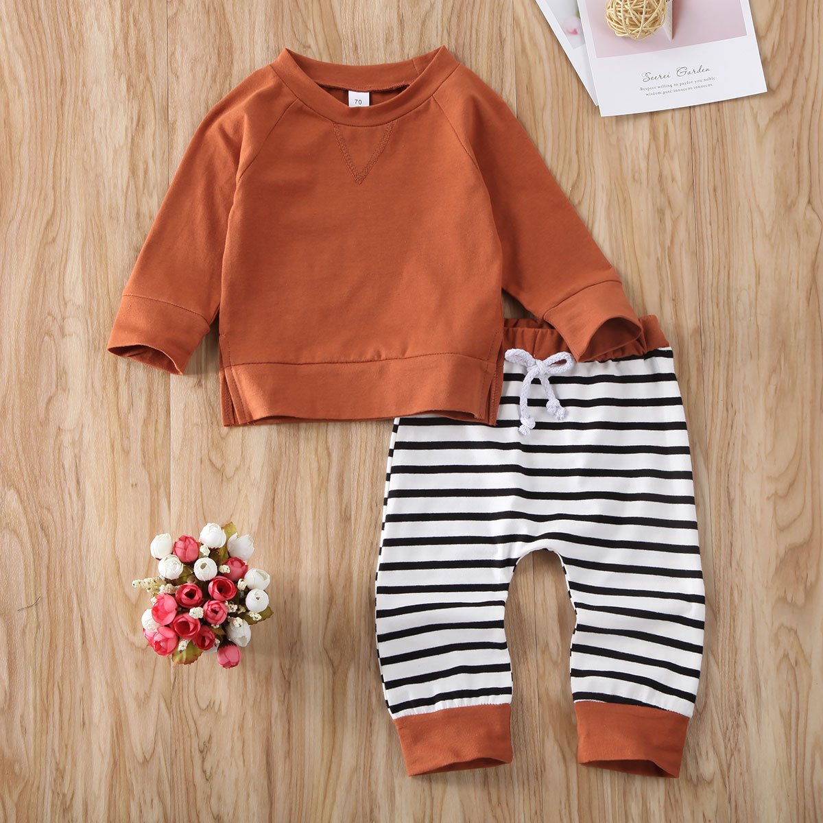 RUSTY Striped Outfit - Hazel & Bo